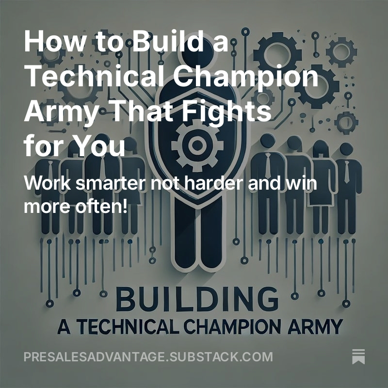 How to Build a Technical Champion Army That Fights for You