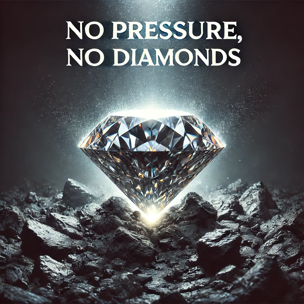 No pressure, no diamonds