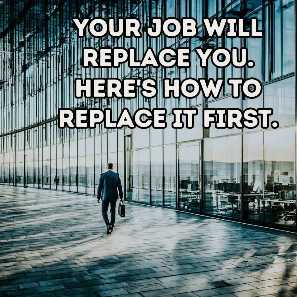 Your job will replace you. Here's how to replace it first.