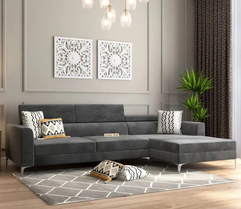 Discover the Ultimate Comfort L Shape Sofas Crafted by Wooden Street
